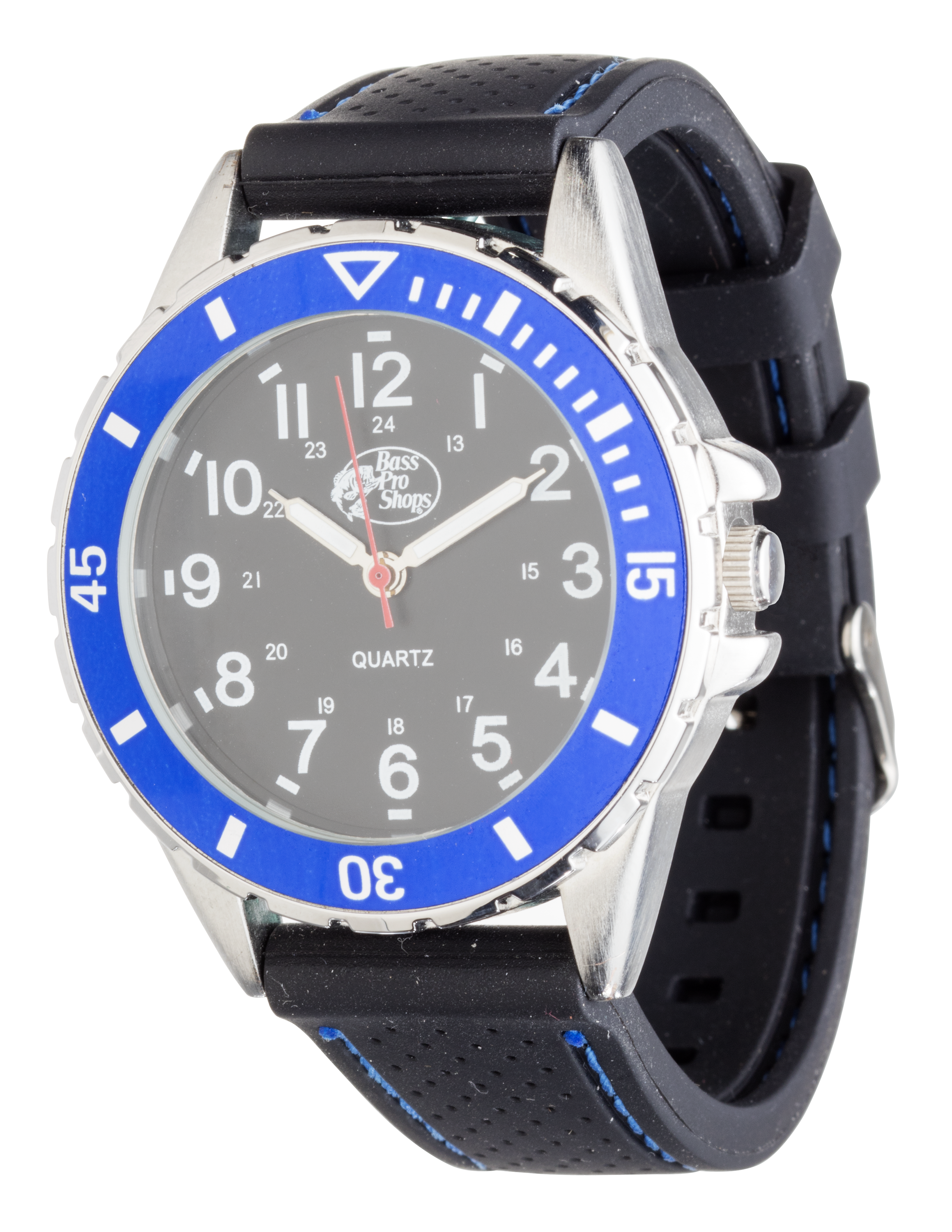 Bass Pro Shops Black/Blue Field Watch for Men | Cabela's